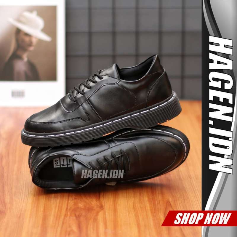 Promo Core Sepatu Docmart Pantofel Formal Pria Hitam Kerja Casual ...