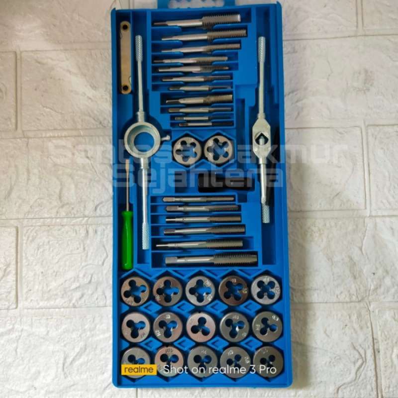 Promo 40pcs Tap Dan Senai Set Hand Tap Set Senay Set Tap And Die Set ...