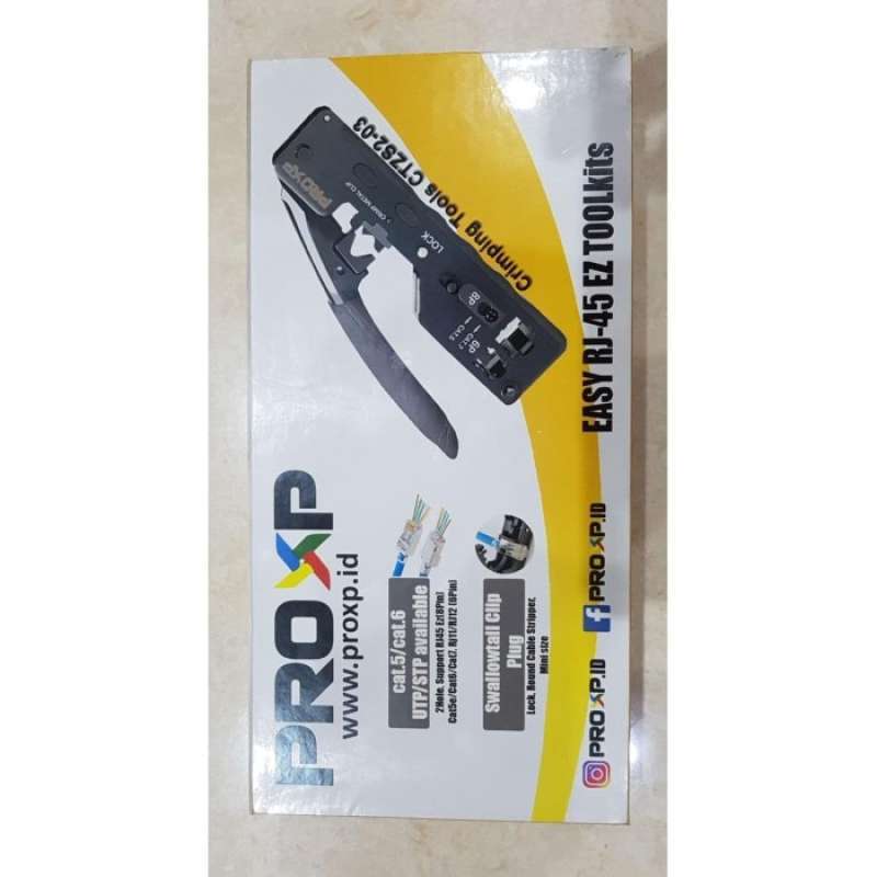 Promo Pro Xp Crimping Tool ( Ctzs2-03 ) Ez Easy Crimp Cat.5e Cat.6 Cat.7 Diskon 23% Di Seller ...