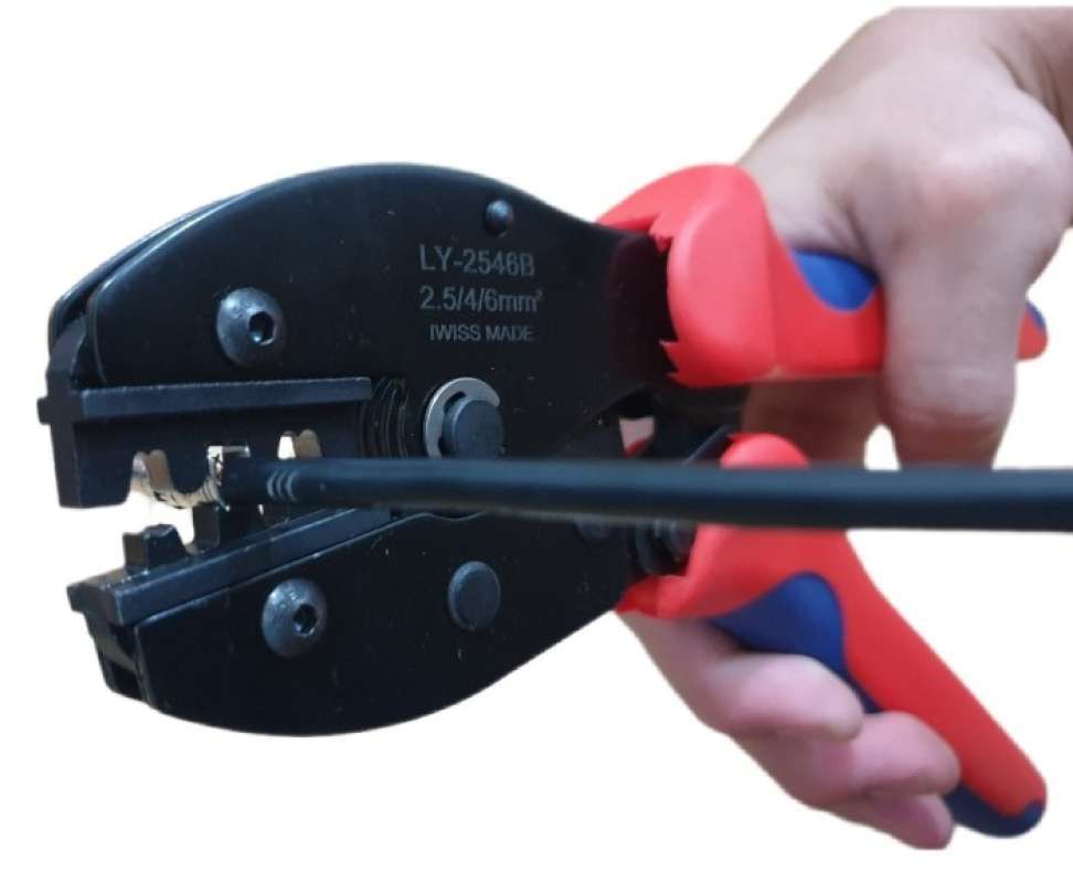 Promo Iwiss Tang Crimping Mc4 Connector Pv Cable Ly 2546b 2.5-6mm2 Awg ...