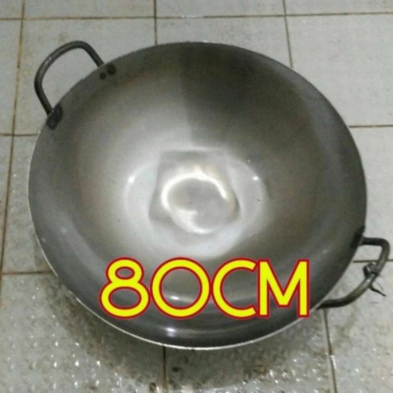 Promo Wajan Plat Baja Asli Import Tebal Cekung Diameter 80cm Diskon 23% ...