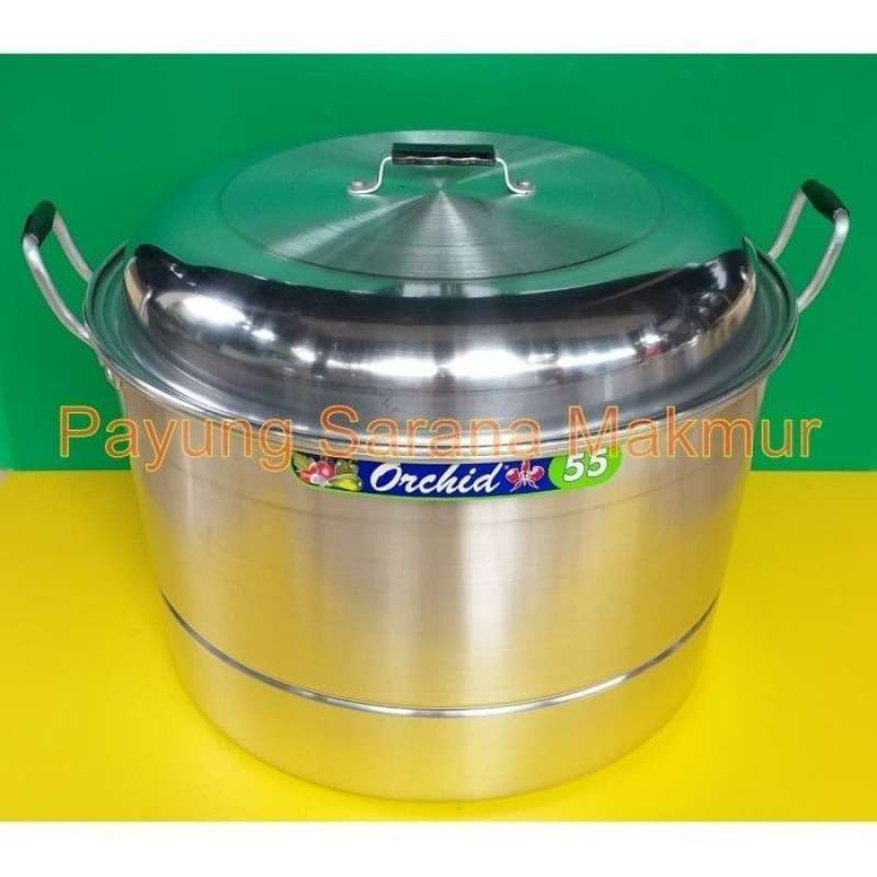 Promo Panci Orchid Sg 55 Cm / Panci Kukus / Panci Alumunium / Panci ...