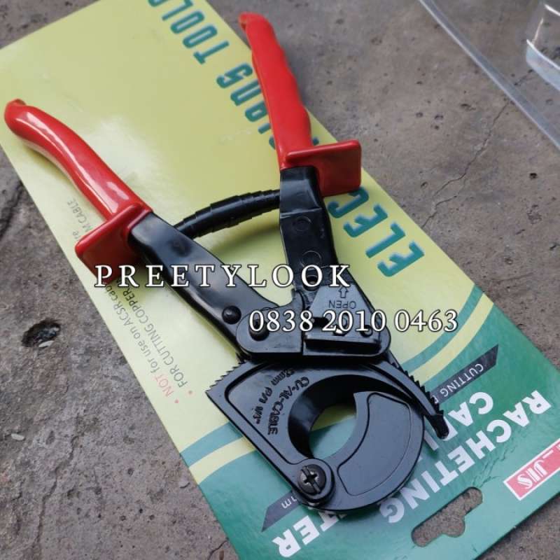 Promo Opt Jis Tang Potong Kabel - Ratcheting Cable Cutter Gunting Kabel ...