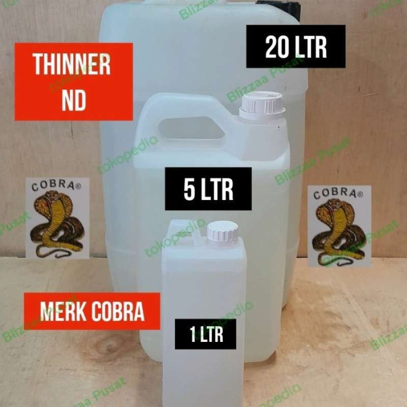Promo Thinner Nd 20 Liter Cobra Thiner Nd Cobra 1l 5l 20l Tiner Nd ...