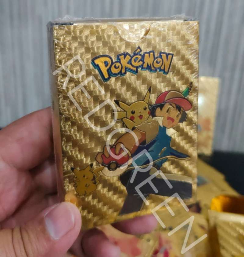 Jual Kartu Pokemon Gold Box Isi 55pcs Kartu Pokemon Random Varian D Di Seller Redgreen ...