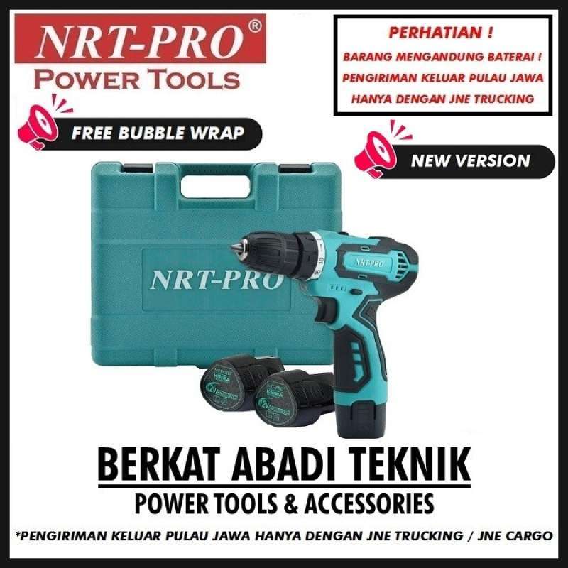 Promo Promo- Nrt-pro Dc 330 Bor Cordless Drill Baterai Tangan Charger ...