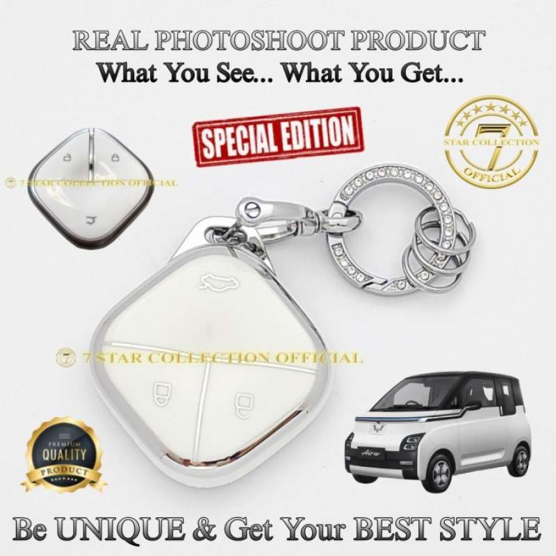 Promo Casing Cover Kunci Remote Mobil Wuling Air Ev Premium Limited ...