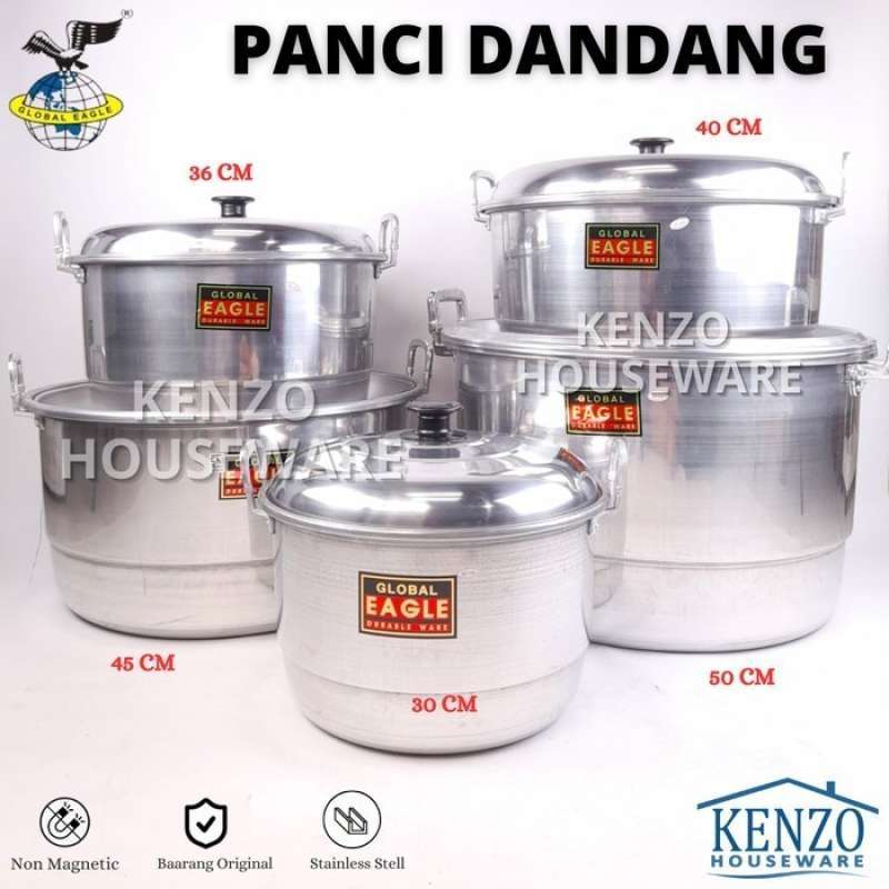 Promo Panci Kukus 33 Cm + Langseng Global Eagle Kukusan Dandang ...