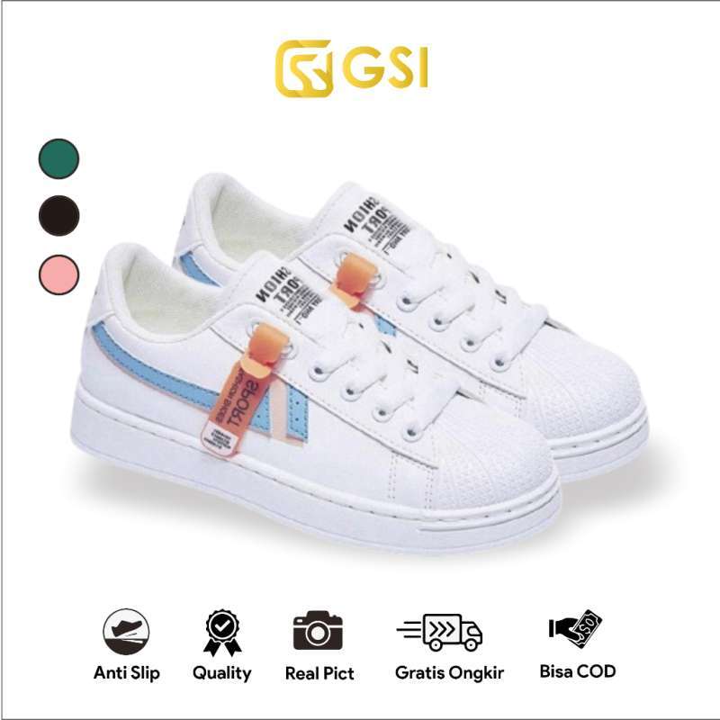 Promo Dita 1301 Sepatu Sneakers Casual White Shoes Bertali Sport Wanita ...