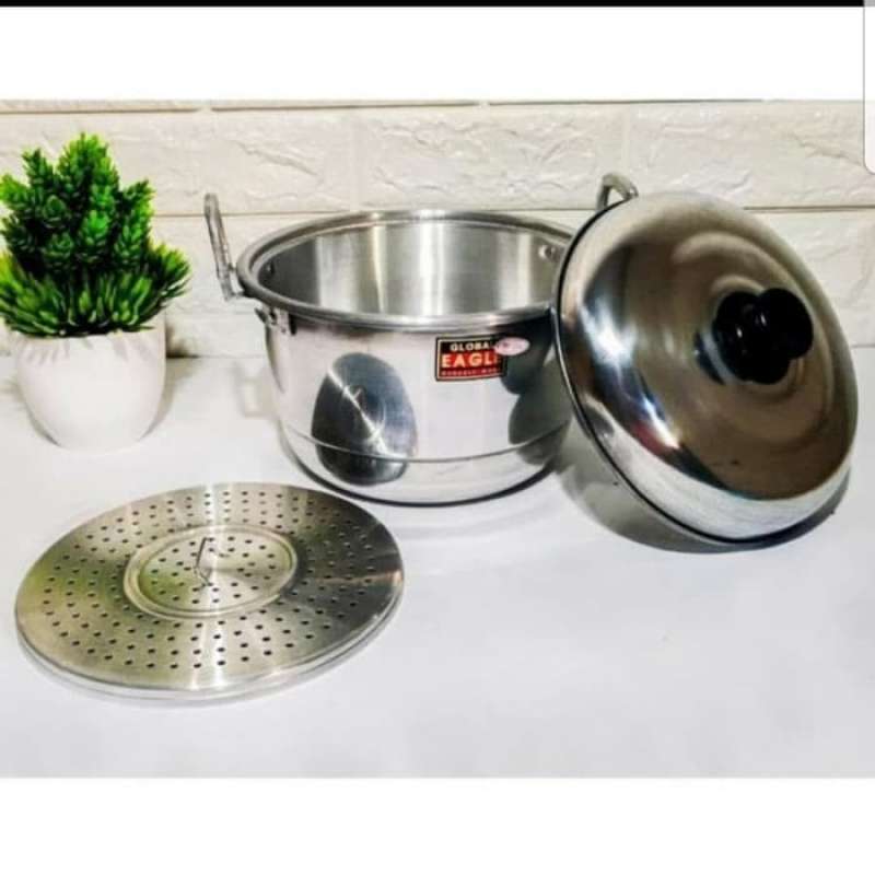 Promo Panci Langseng Kukus Dandang Steamer Ukuran 30 Cm Diskon 23% Di ...