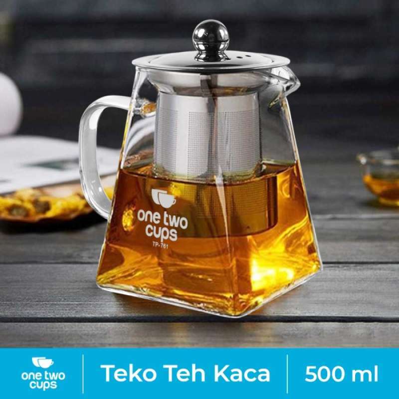 Promo Teko Teh Kaca Tahan Panas Glass Teapot Dengan Saringan 500 Ml ...