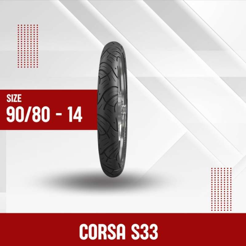 Promo Ban Motor Corsa S33 90/80 R14 Tt - Ban Motor Non Tubles Diskon 23% Di Seller Baldum Store ...