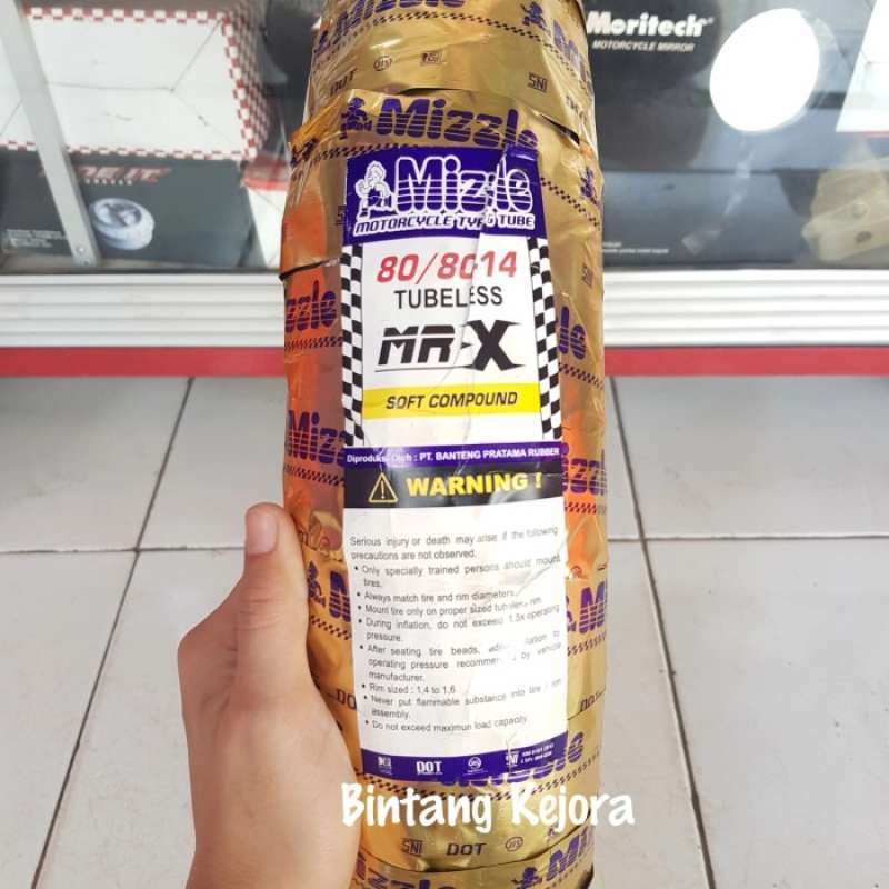 Promo Ban Luar Mizzle Tubeless Tubles Mr-x 80 80 14 Soft Compound Matic ...