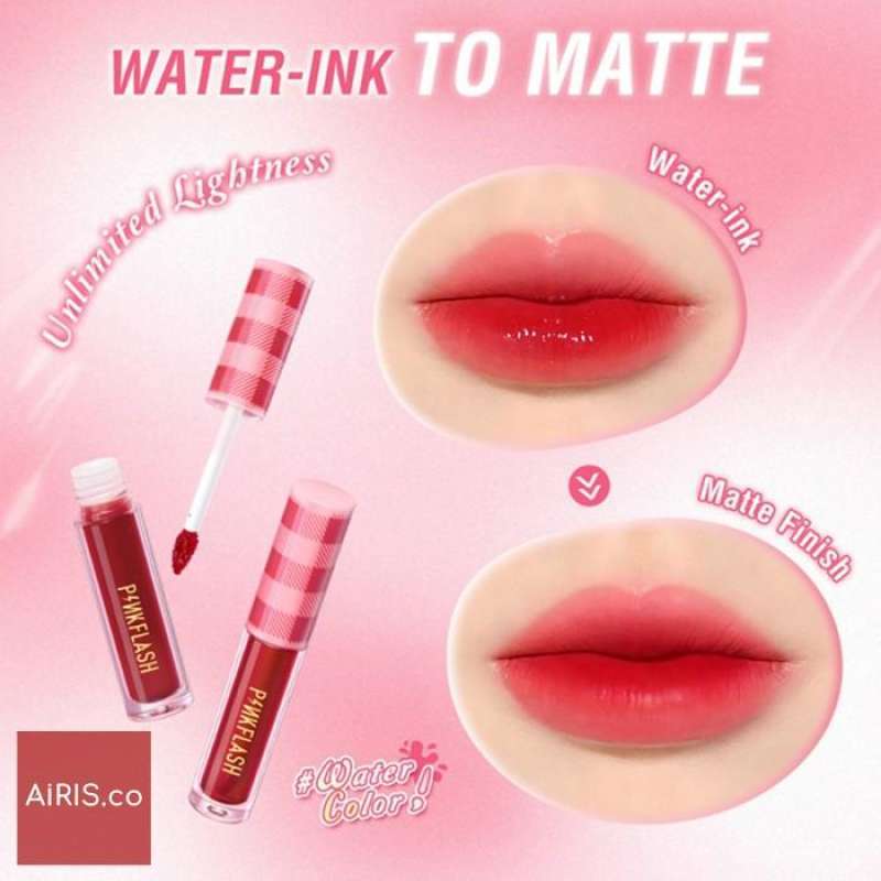 Jual Pinkflash Watercolor Water Ink Airy Matte Lip Tint L15 - L15#rd01 ...