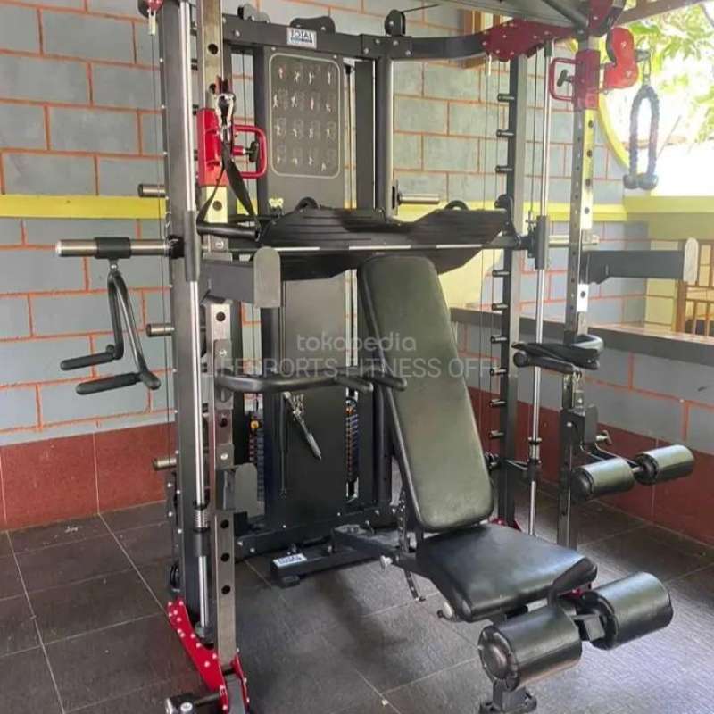Jual Power Rack Multy Gym Total Smith Machine Cablecrossover Tl 088 Lengkap Di Seller Life ...