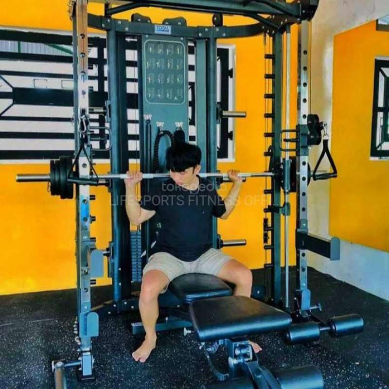 Jual Power Rack Multy Gym Total Smith Machine Cablecrossover Tl 088 ...