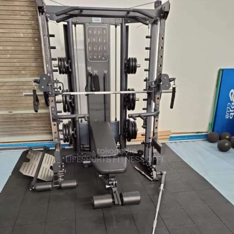 Jual Power Rack Multy Gym Total Smith Machine Cablecrossover Tl 088 Lengkap Di Seller Life ...