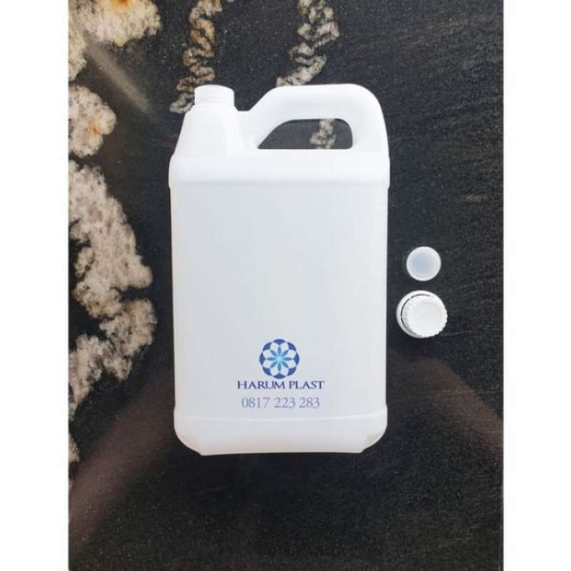Promo [ Jne / Luar Kota ] Jerigen 5l / 5 L / 5 Liter / 5000ml Terbaru - Putih Diskon 31% Di ...