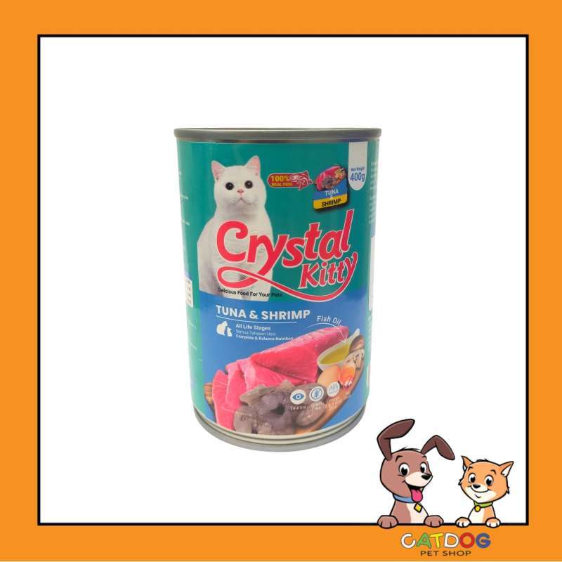 Jual Can Crystal Kitty Tuna Shrimp 400gr Di Seller Catdog Petshop ...