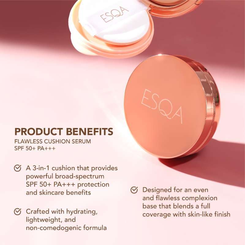 Jual Esqa Flawless Cushion Serum Spf 50+ Pa+++ Di Seller Olive Beauty ...