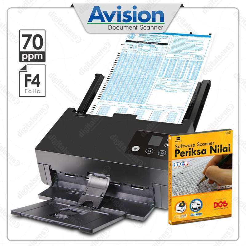 Jual Scanner Avision Periksa Nilai Ljk Ad370 - Adf - Ultrasonic - F4/folio/legal - 70 Lembar ...