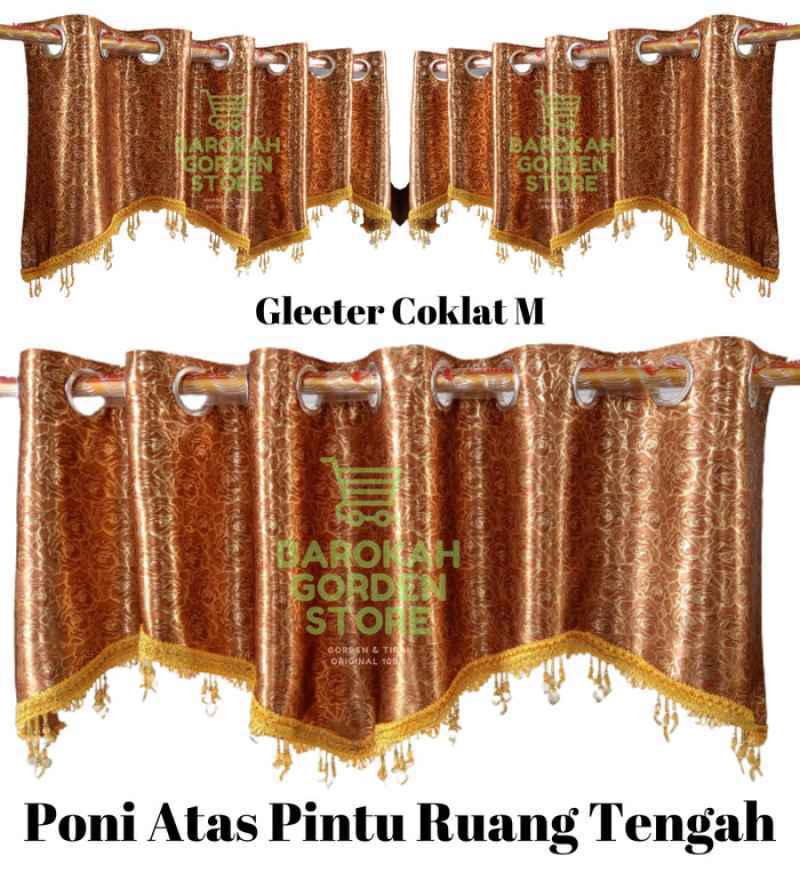 Jual Gorden Poni Aesthetick Buat Ruang Tamu Poni Gorden Atas Pintu ...
