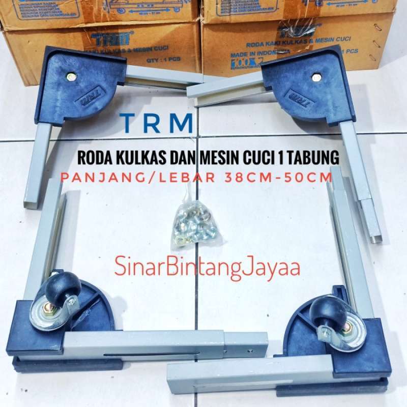 Jual Trm Roda Kaki Kulkas 1 Pintu 2 Pintu Roda Alas Mesin Cuci 1 Tabung ...