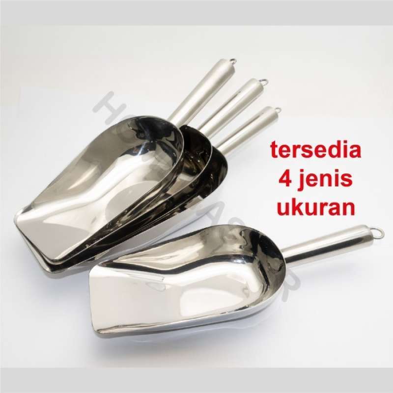 Jual Ice Scoop/sekop/serok Es Stainless Tebal 1 Mm Flat Small - Istfs ...