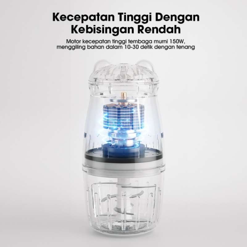 Jual Food Processor Chopper Mpasi Mini Samono 300ml 200w 6 Mata Pisau ...