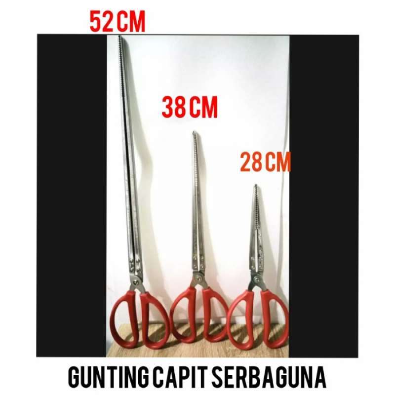 Jual Gunting Capit Tongs Crab Makanan Kue Model Panjang Flat Alat ...