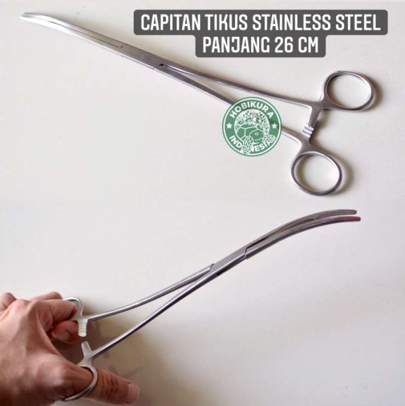 Jual Capitan Tikus / Pinset / Gunting / Jepitan / Tong Stainless Steel ...