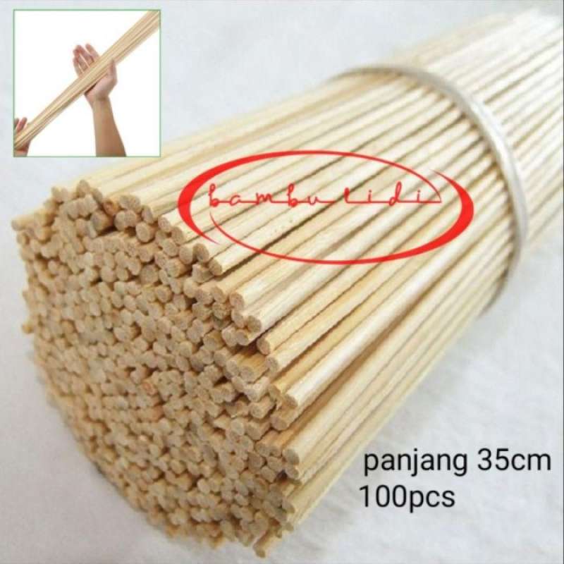 Jual Stick Bambu/penggulung Harum / Arum Manis Cotton Candy 35cm Tumpul ...