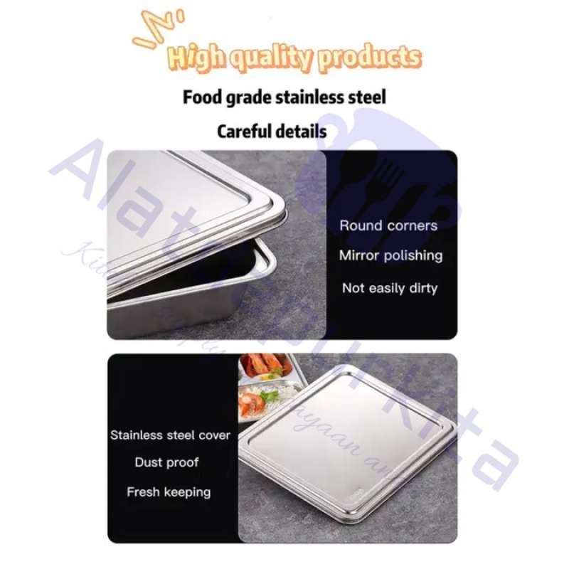Jual Food Tray Piring Kotak Makan Lunch Bento Box Plato Sekat 5 ...