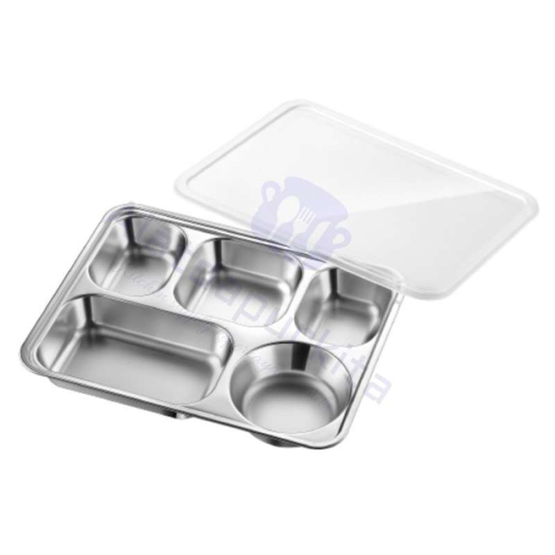 Jual Food Tray Piring Kotak Makan Lunch Bento Box Plato Sekat 5 ...