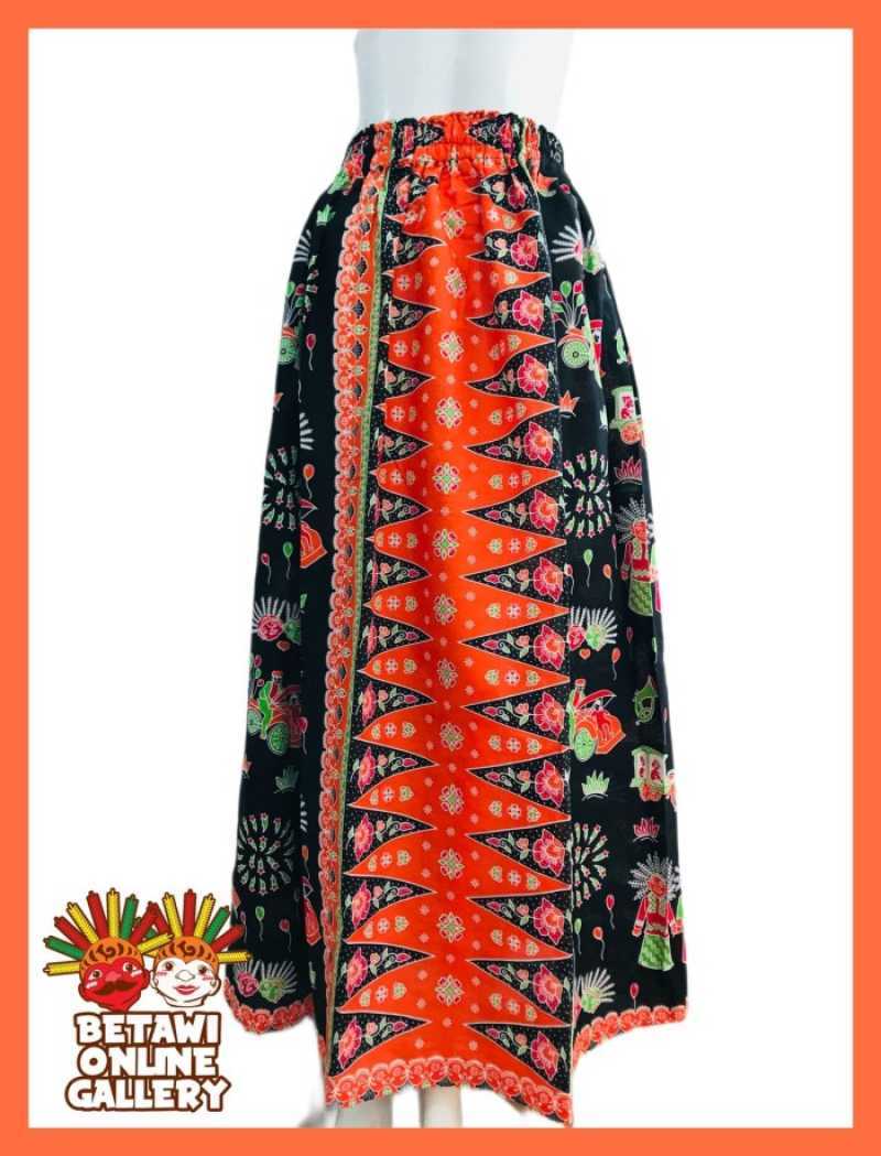Jual Rok Tumpal Batik Betawi Full Karet / Rok Batik Betawi / Rok Tumpal ...