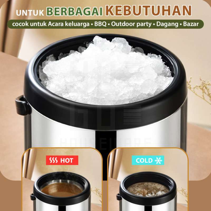 Jual Hugo Termos Air Milk Tea Bucket 6 8 12 Liter Tahan Panas Dingin ...