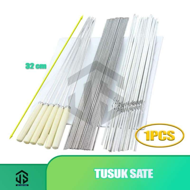 Jual Tusukan Sate Stainless Steel Panggangan Bbq Tusuk Sate Serbaguna ...