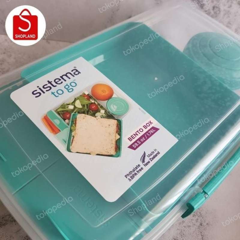 Jual Smash Blue Bento Box Lunch Box Sistema To Go Stainless Steel ...