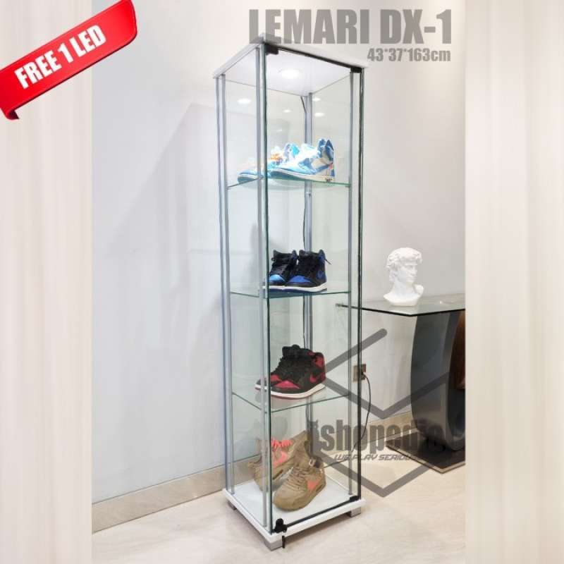 Jual Lemari Pajang Hias Etalase Rak Kaca Display Cabinet 1 Pintu ...