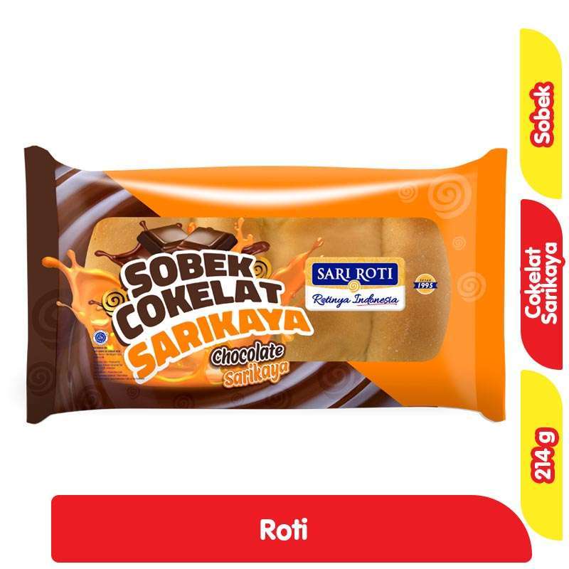 Jual Sari Roti Sobek Cokelat Sarikaya 214 G Di Seller Alfamart Official ...