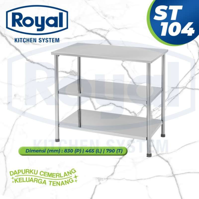 Jual Royal Kitchen Table St 104 | Meja Dapur Stainless | Work Table Di ...