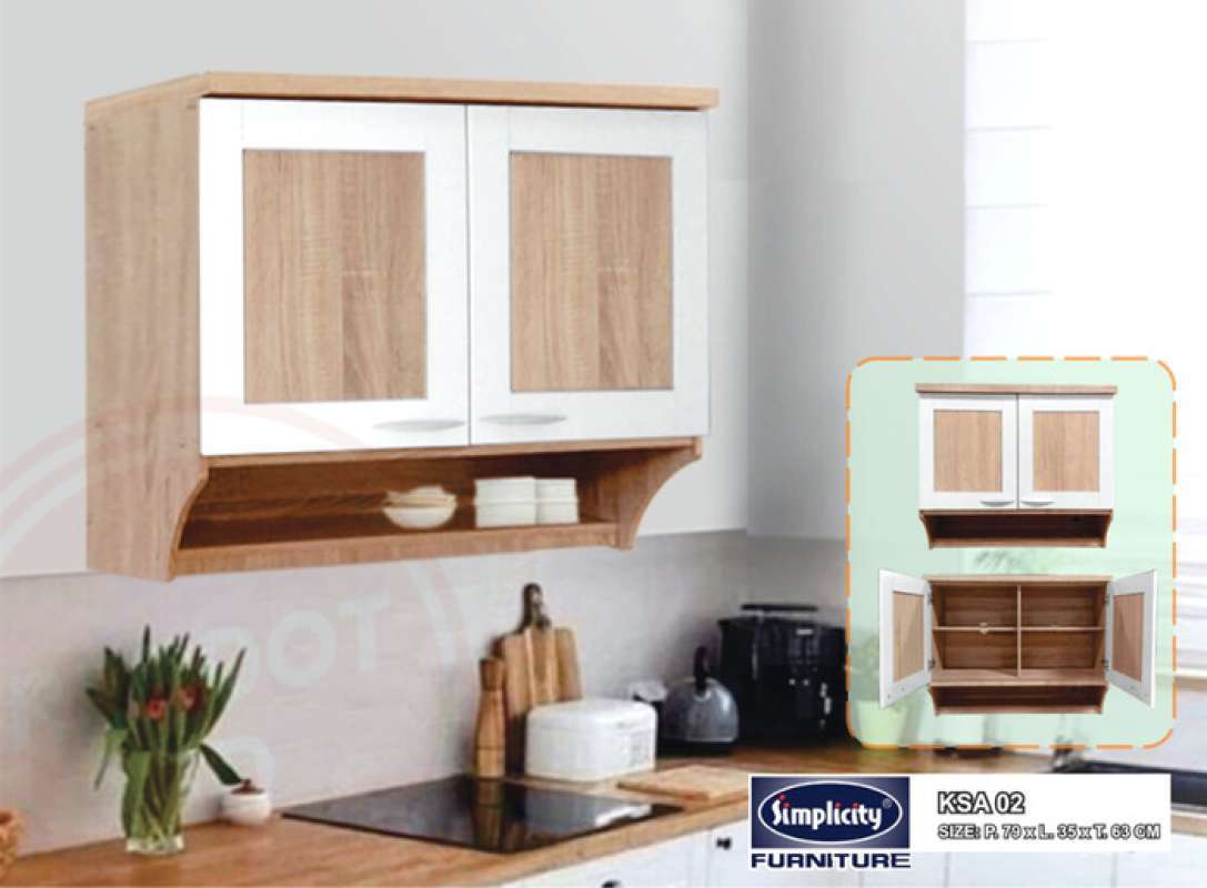 Jual Kitchen Set Minimalis Atas Lemari Dan Rak Gantung Aesthetic Di ...