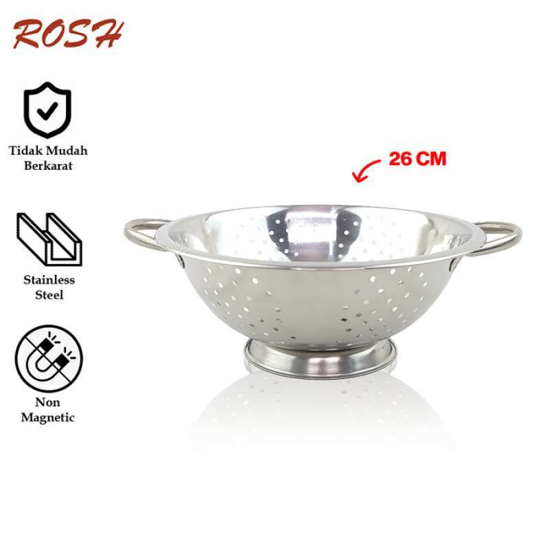 Jual Rosh Wakul / Bakul Nasi 18 -28 Cm Colander Deep Stainless Steel ...