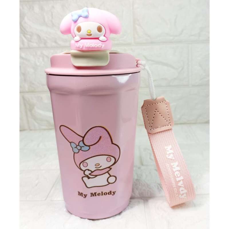 Jual Tumbler Stainless Steel Motif Karakter Sanrio 480ml Botol Mug Gelas Cangkir Kuromi ...