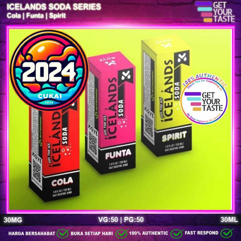 Promo Liquid Icelands Soda Series Salt Nic 30ml Saltnic By Move Juice Cola Diskon 3 Di Seller