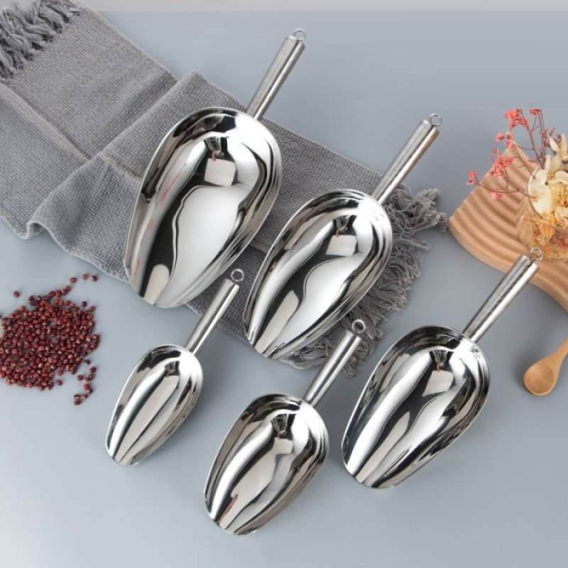 Jual Sendok Es Batu Sekop Tepung Serokan Beras Biji Kopi Stainless ...
