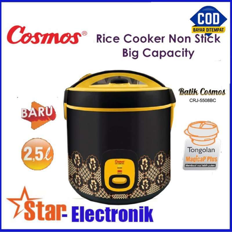Promo Rice Cooker Cosmos Jumbo Crj 5508 Bc 2,5 Liter Motif Batik Big 2 ...
