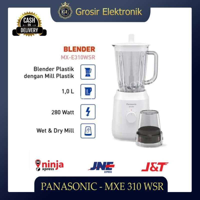 Promo Panasonic Blender Kaca Mxe310wsr / Mxe 310 Wsr 1 Liter Low Watt Diskon 23% Di Seller ...