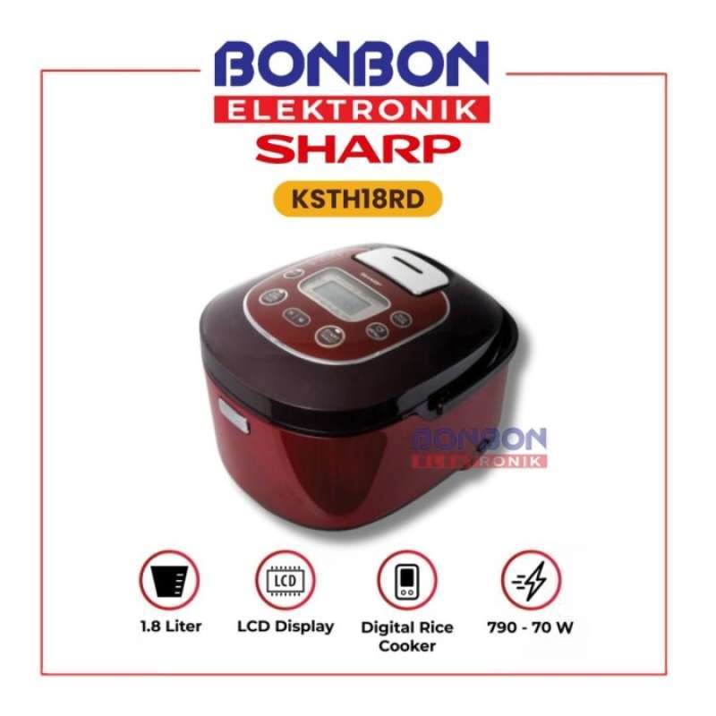 Promo Sharp Digital Rice Cooker 1.8 Liter Ks-th18 / Ks Th18 Rd / Ksth18 ...