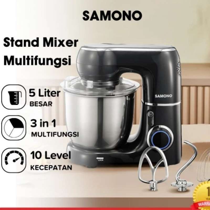 Promo Samono Stand Mixer 5l 550w Samono Mixer Swkm550 Diskon 23% Di ...